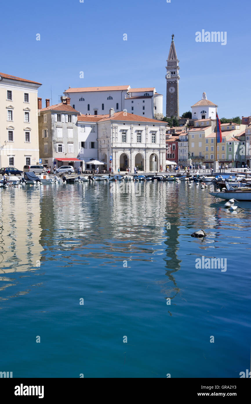 Piran, Adriatic Coast, Istrien Peninsula, Slovenia, Europe Stock Photo ...