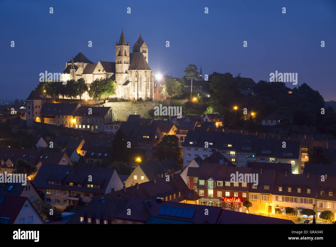 View From Eckartsberg Mountain On Breisach With St. Stephansmünster ...