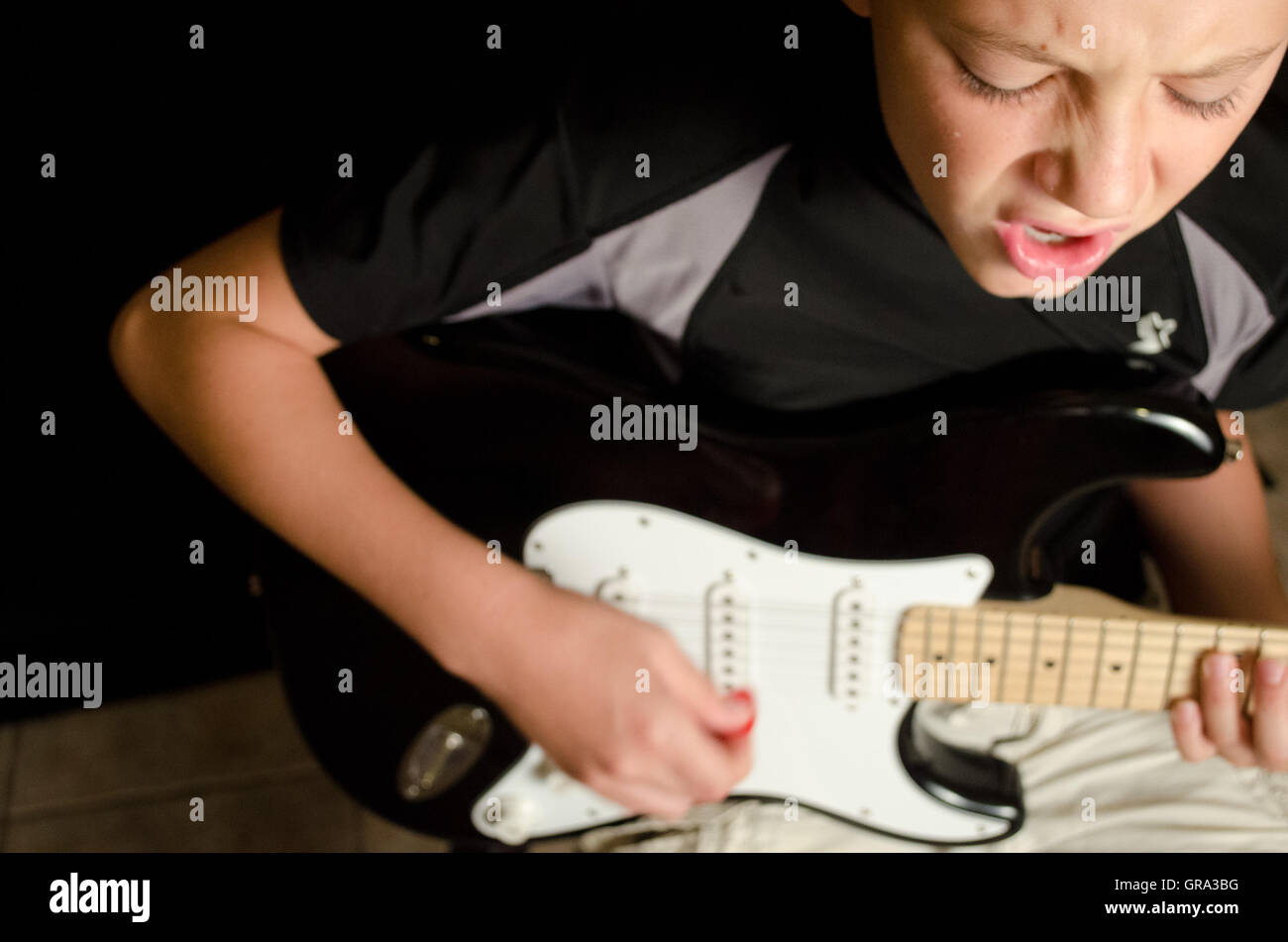 Expression through music Stock Photo - Alamy
