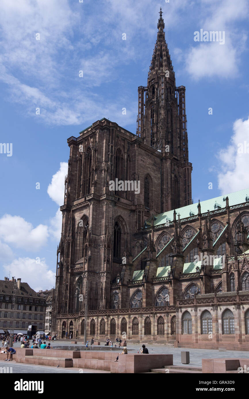 Strasbourg Cathedral, Strasbourg, Unesco World Heritage Site, Alsace ...