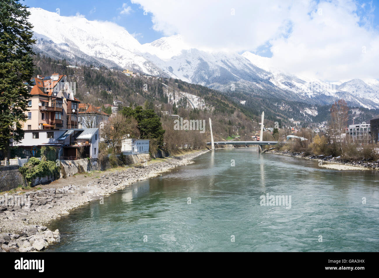 Innsbruck riverside houses hi-res stock photography and images - Alamy
