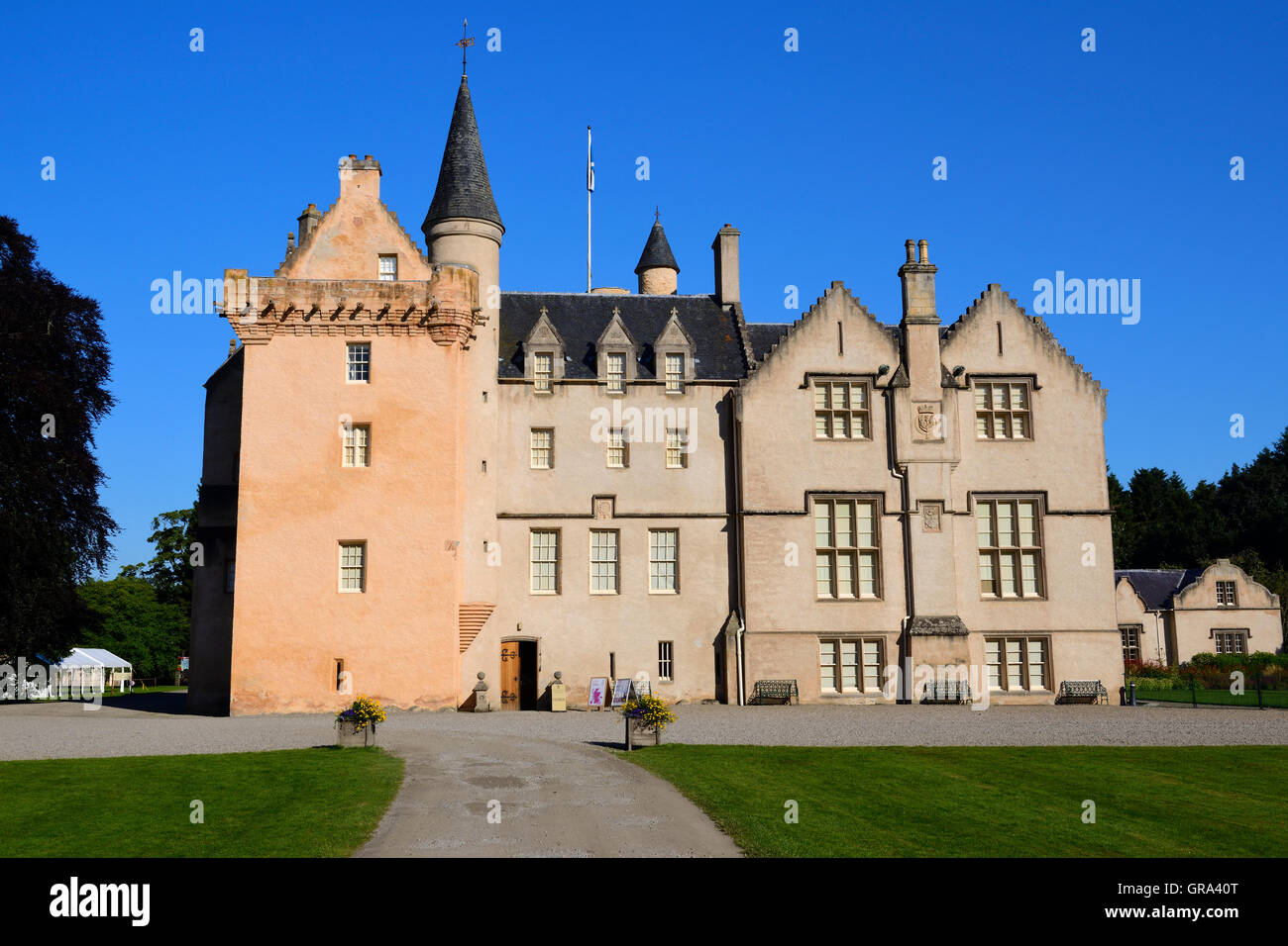 Brodie Castle near Forres in Moray, Grampian Region, Scotland Stock ...