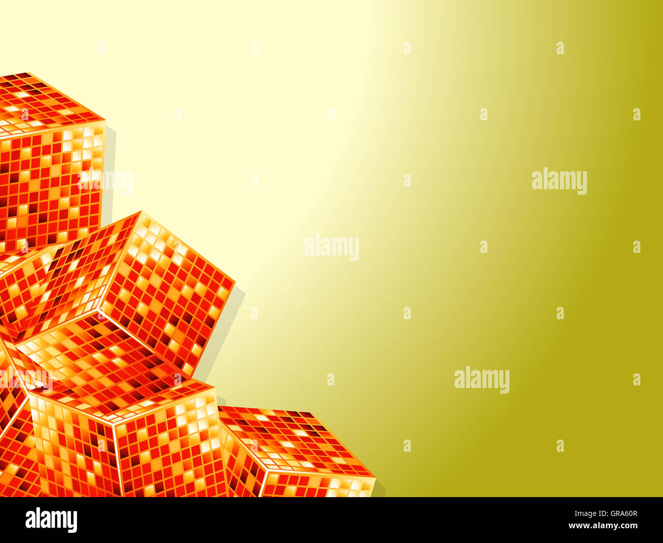 3d cube landscape hi-res stock photography and images - Alamy