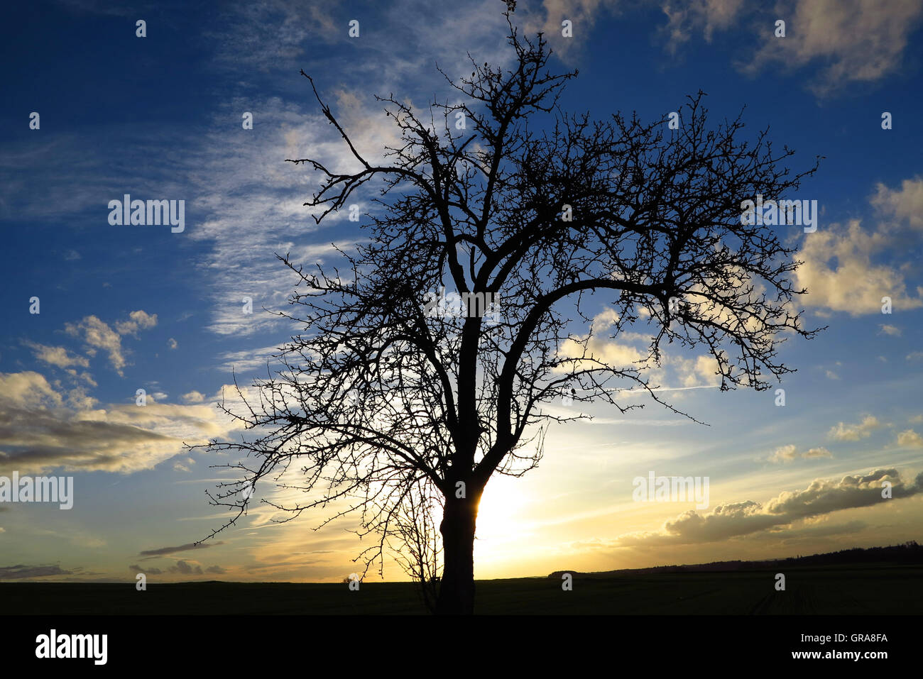 Evening sun in clouds hi-res stock photography and images - Alamy