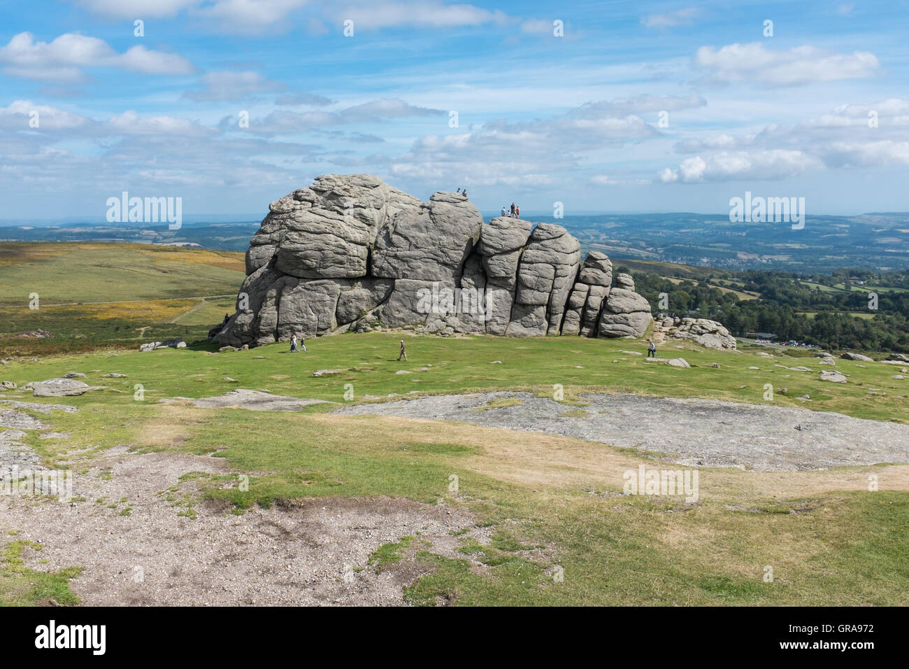 Haytor Rock is a granite tor on eastern Dartmoor National Park, Devon ...
