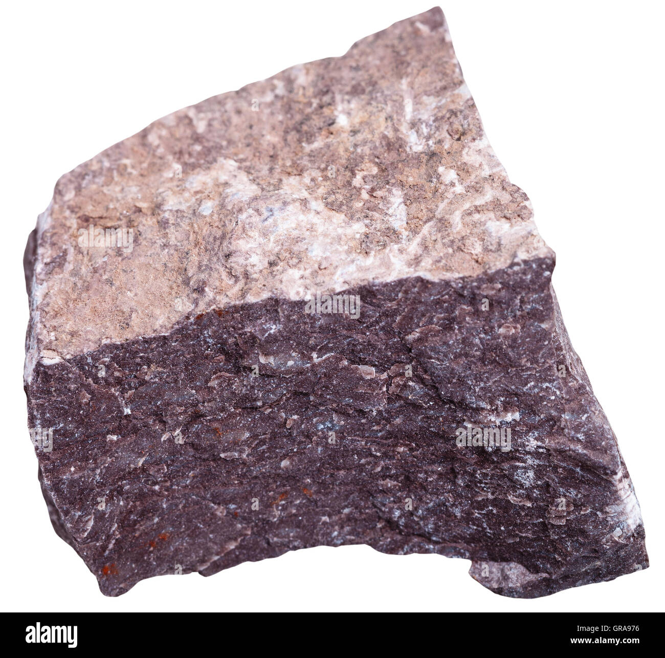 macro shooting of sedimentary rock specimens - piece of Siltstone ...