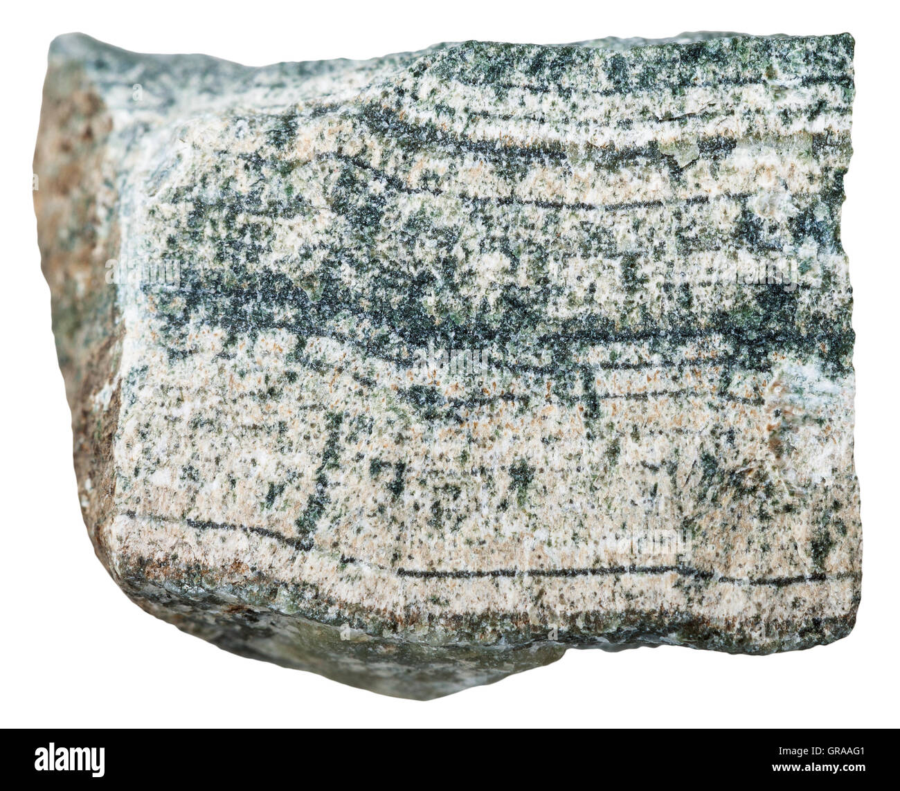 macro shooting of metamorphic rock specimens - Skarn mineral isolated ...