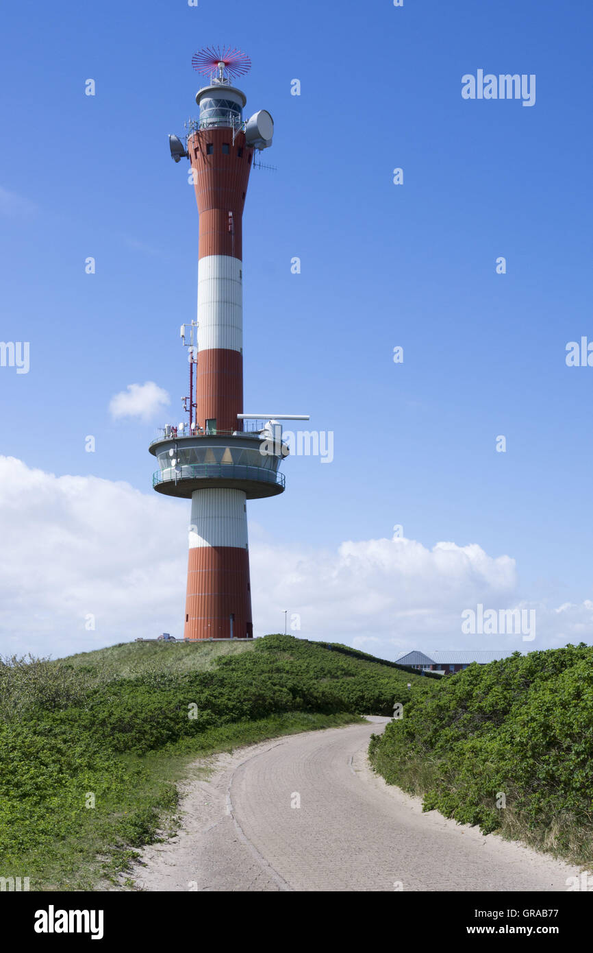 New Lighthouse, Wangerooge, East Frisian Island, East Frisia, Lower ...