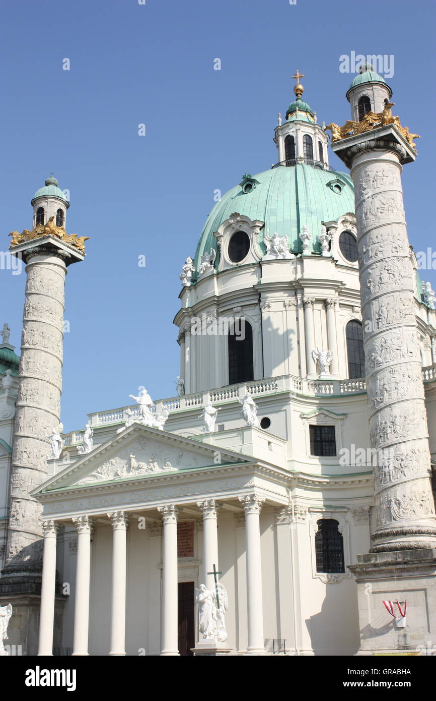 Karlskirche is a baroque church in Vienna, Austria Stock Photo - Alamy