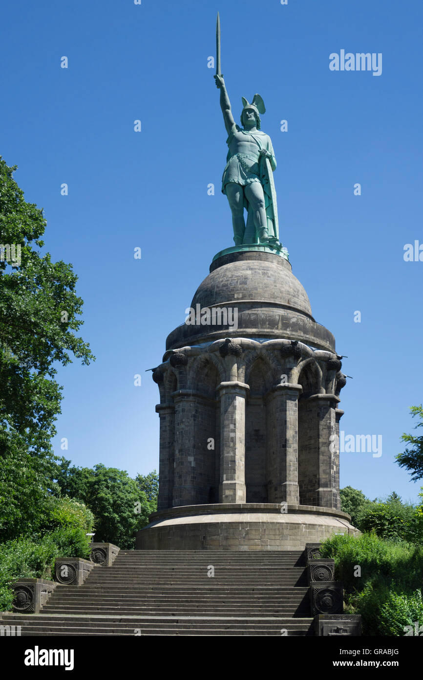 Hermannsdenkmal Monument, Detmold, Ostwestfalen-Lippe, North Rhine ...