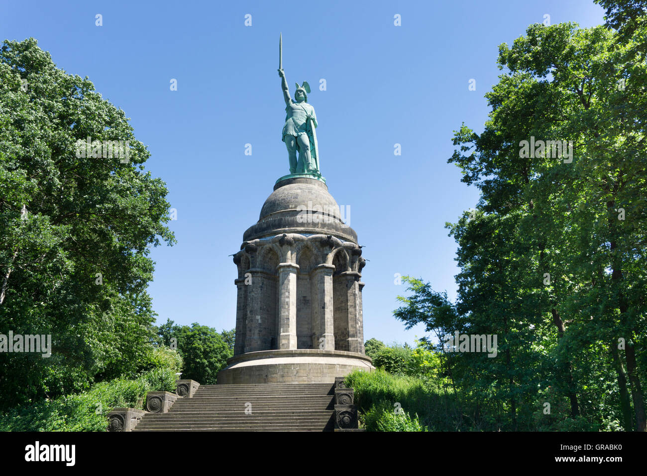 Hermannsdenkmal Monument, Detmold, Ostwestfalen-Lippe, North Rhine ...