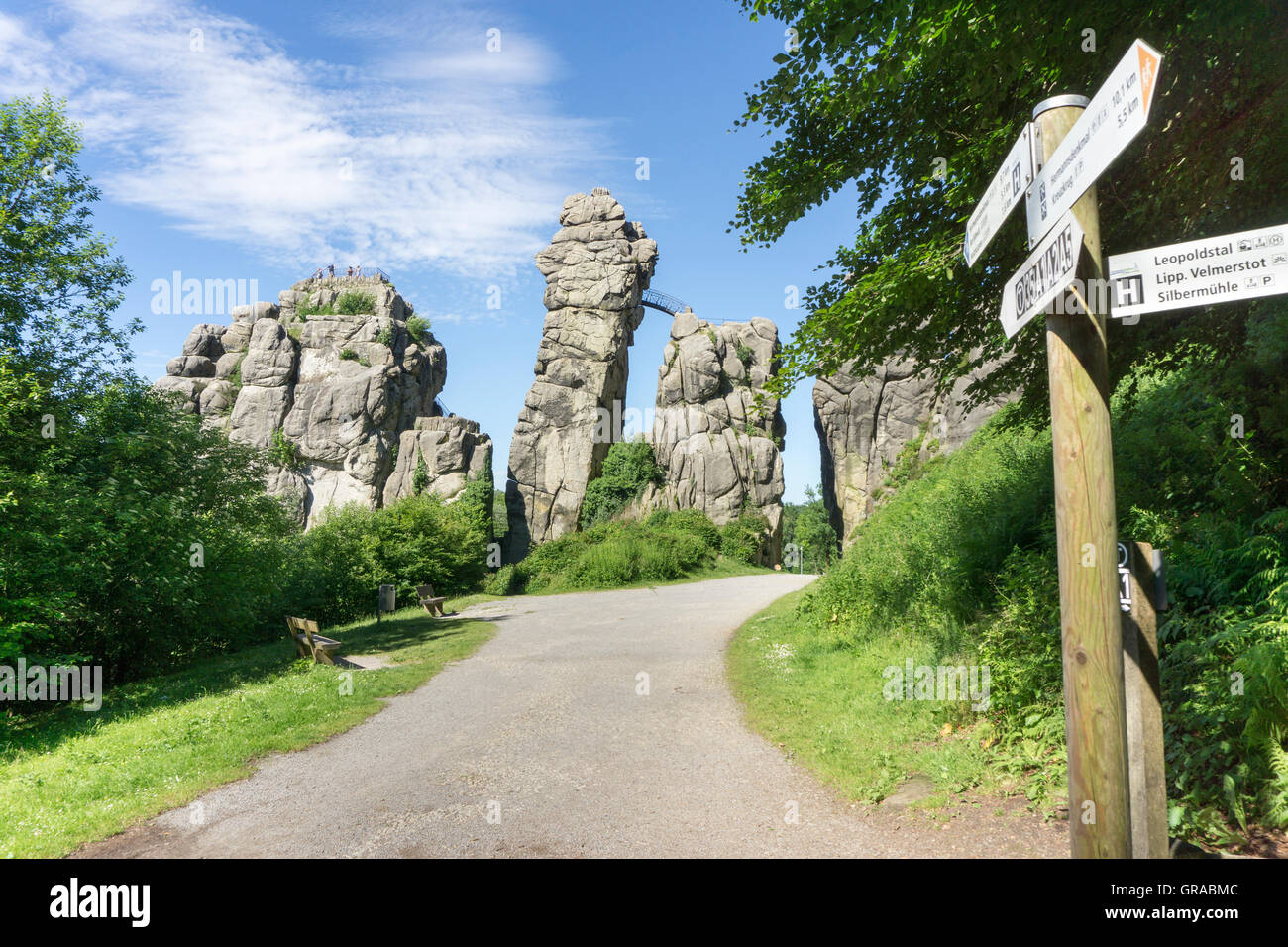 Externsteine bridge hi-res stock photography and images - Alamy