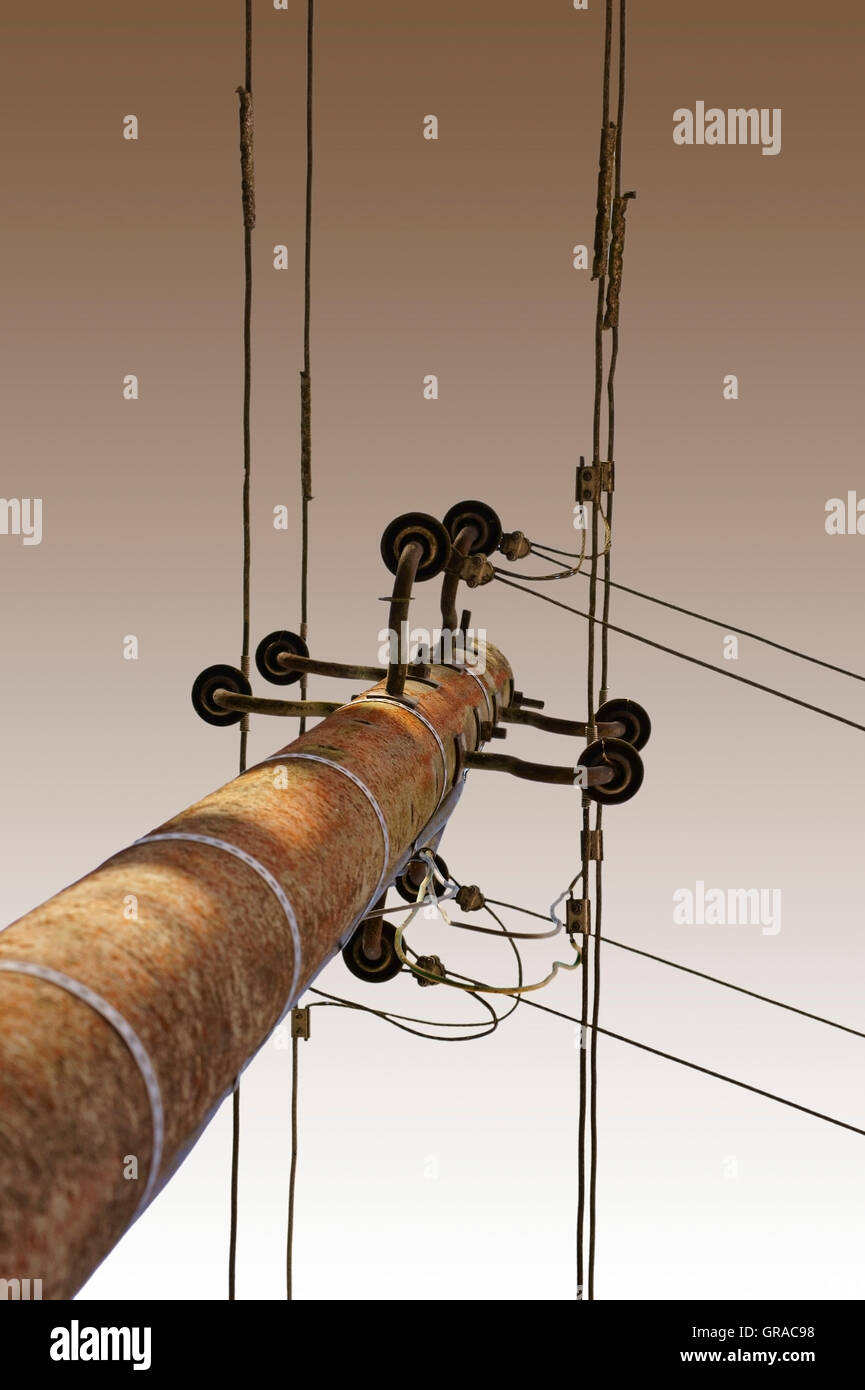 Isolated Cable Mast Stock Photo - Alamy