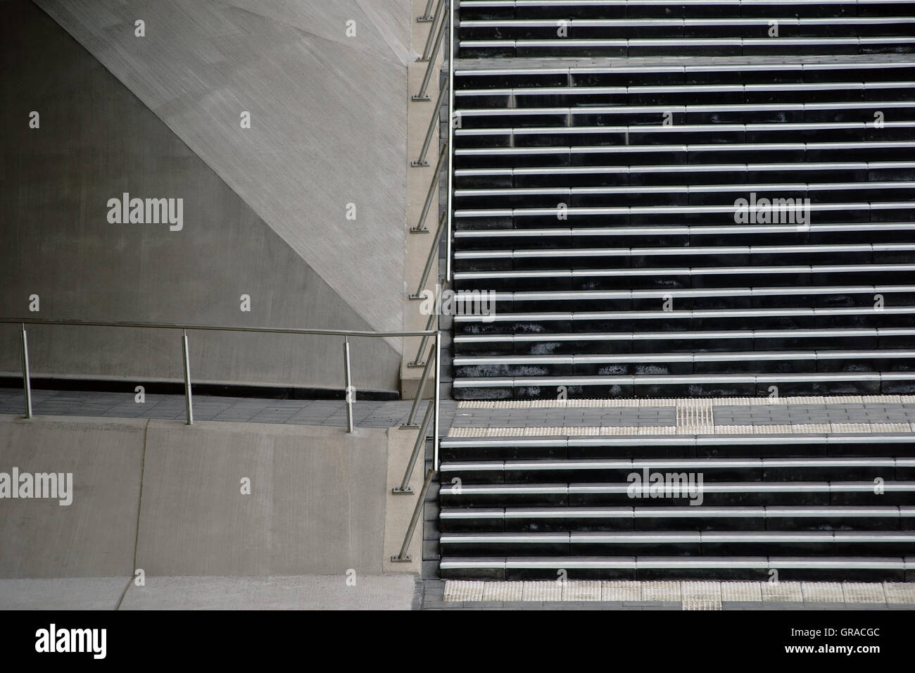 Stair Next To The Bridge Stock Photo - Alamy