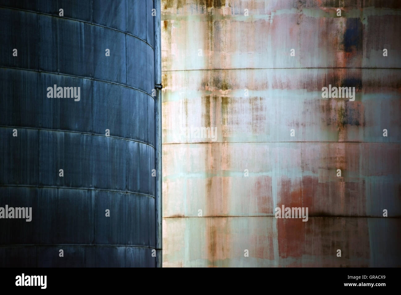 Metal Surfaces In Contrast Stock Photo - Alamy