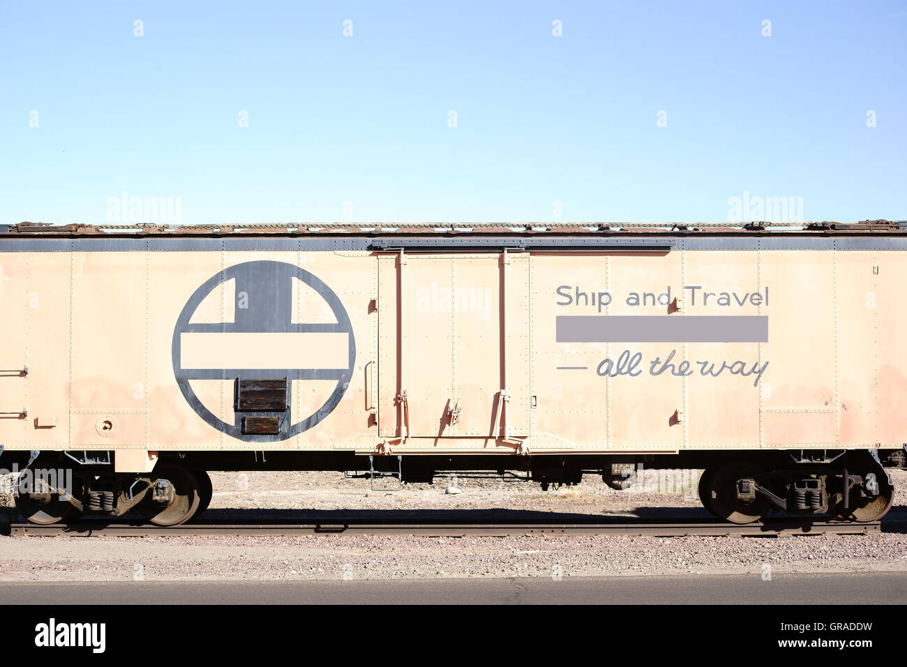 Railroad Carriages Side View Stock Photo - Alamy