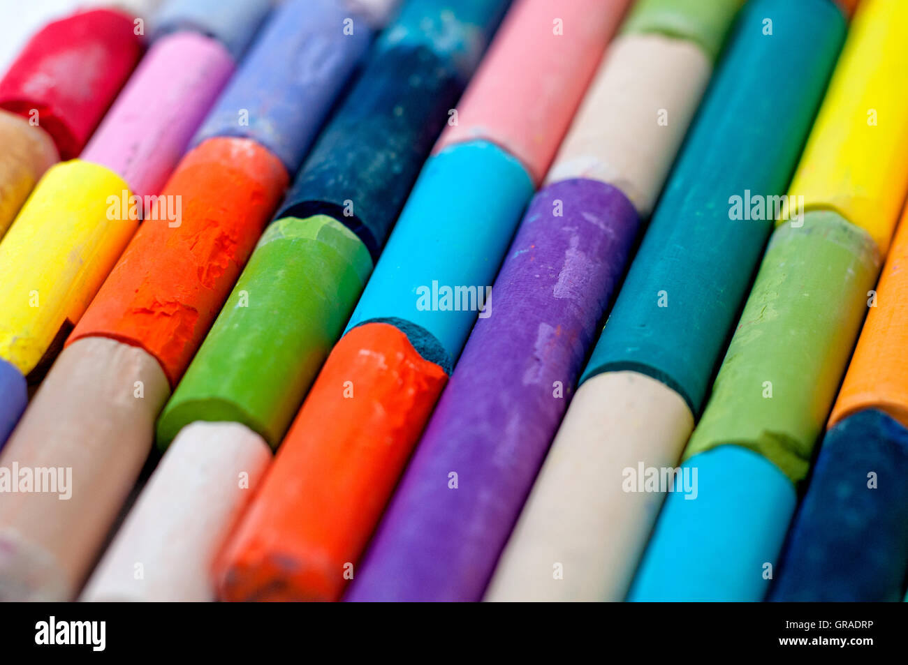Colored pastel chalks Stock Photo - Alamy