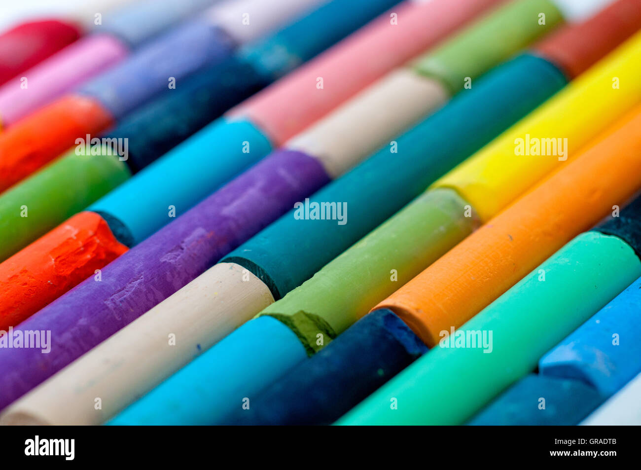 Colored pastel chalks Stock Photo - Alamy