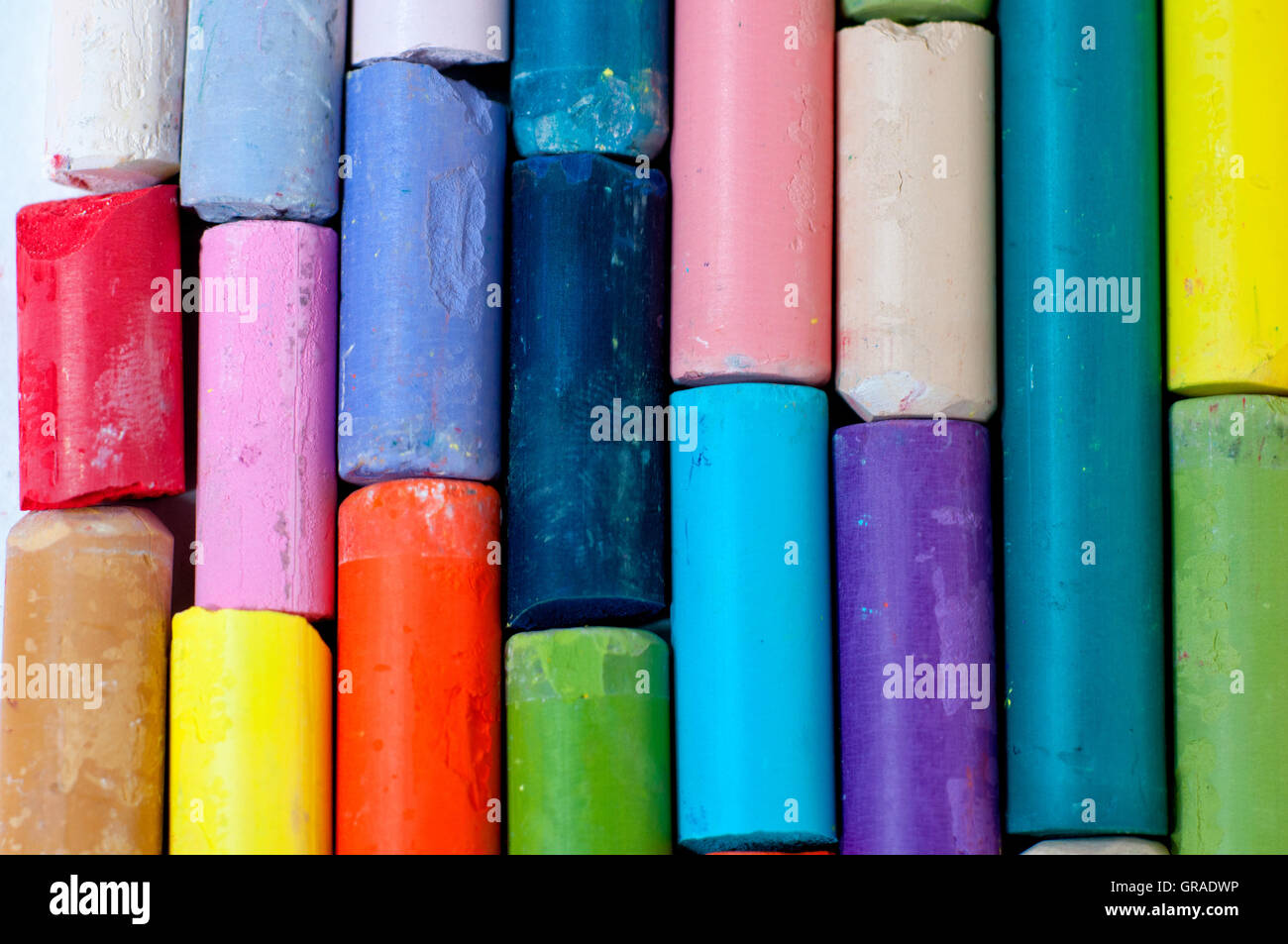 Colored pastel chalks Stock Photo - Alamy