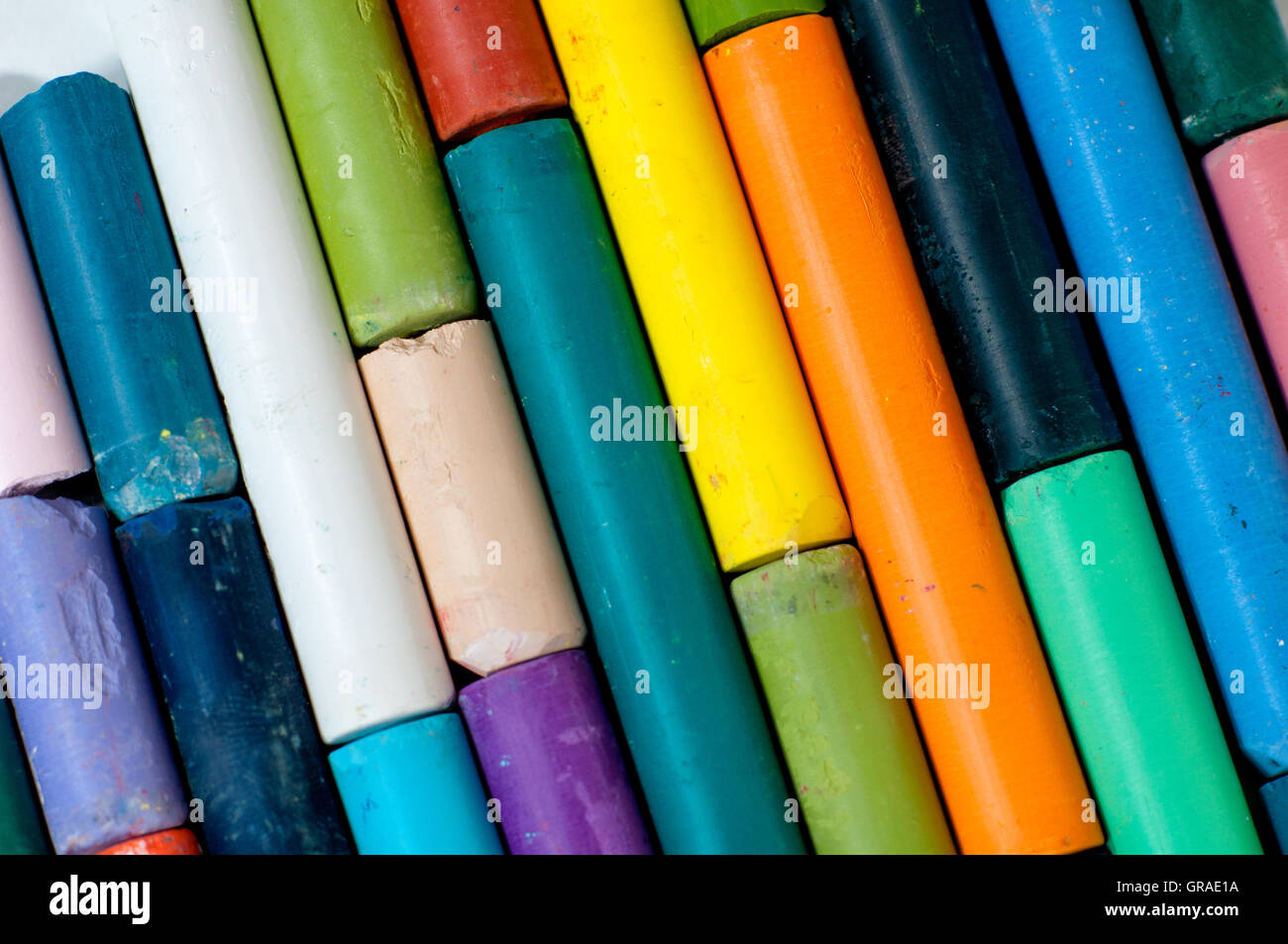 Colored pastel chalks Stock Photo - Alamy