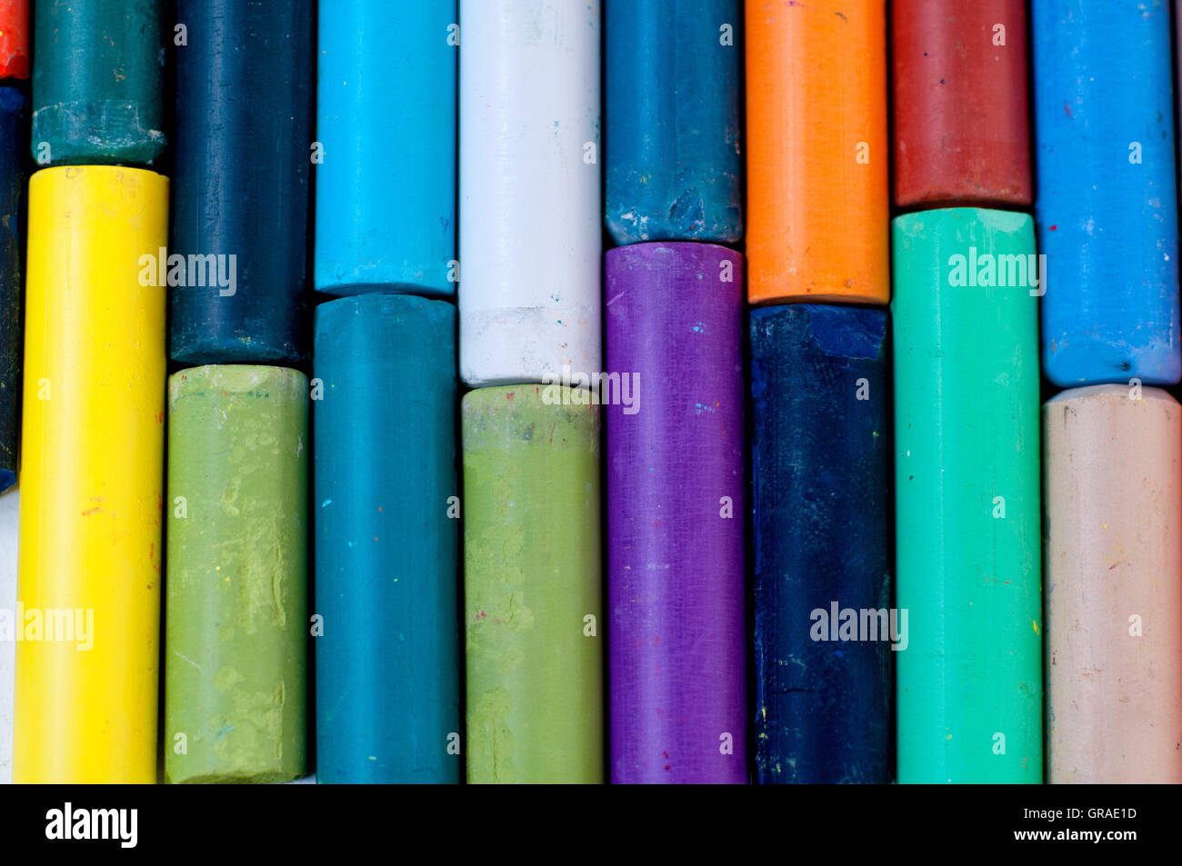 Colored pastel chalks Stock Photo - Alamy