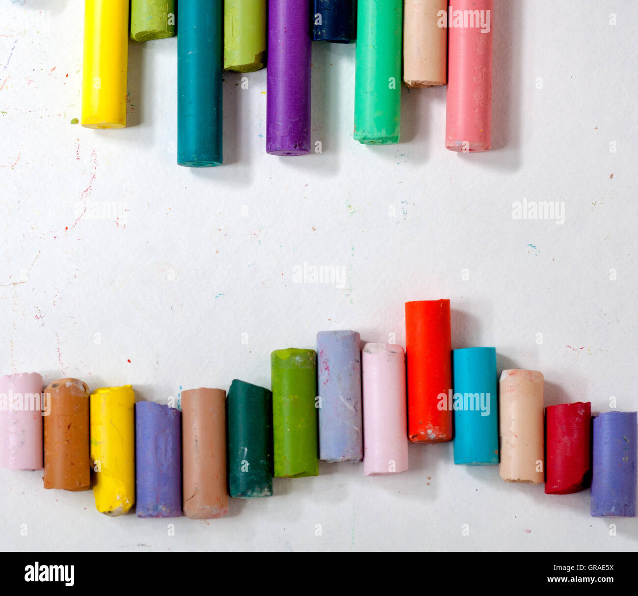 Colored pastel chalks Stock Photo - Alamy