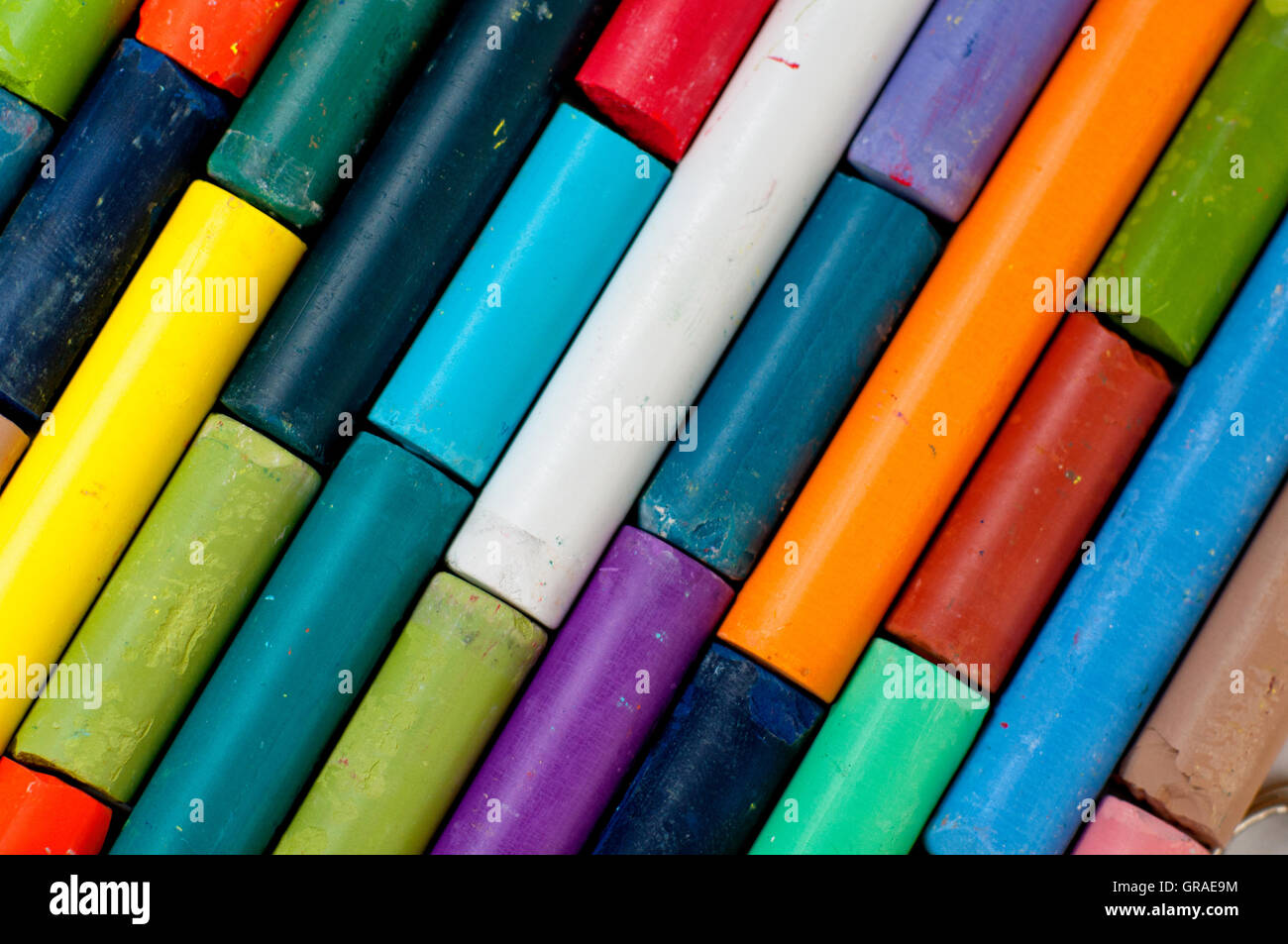 Colored pastel chalks Stock Photo - Alamy