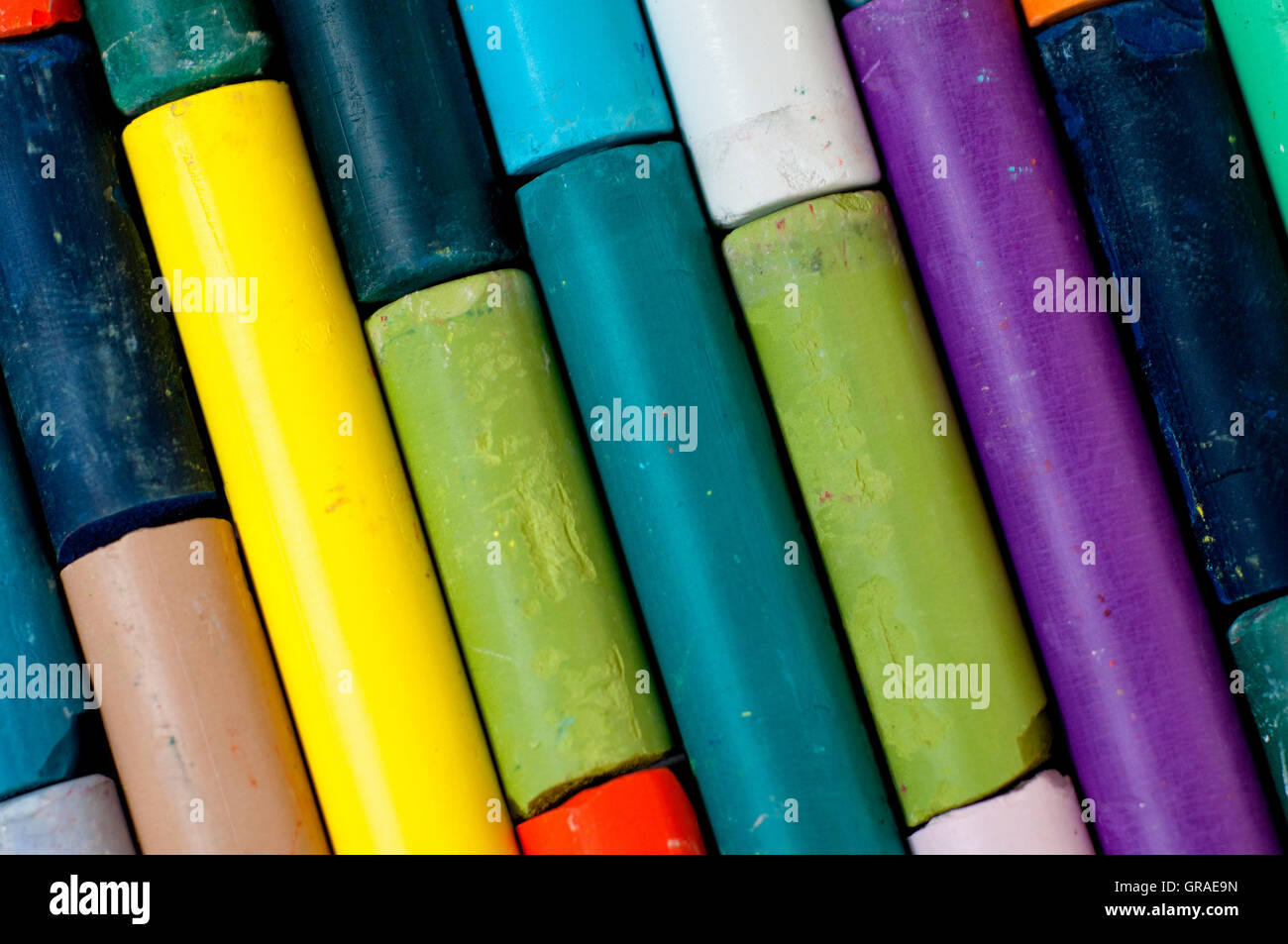 Colored pastel chalks Stock Photo - Alamy