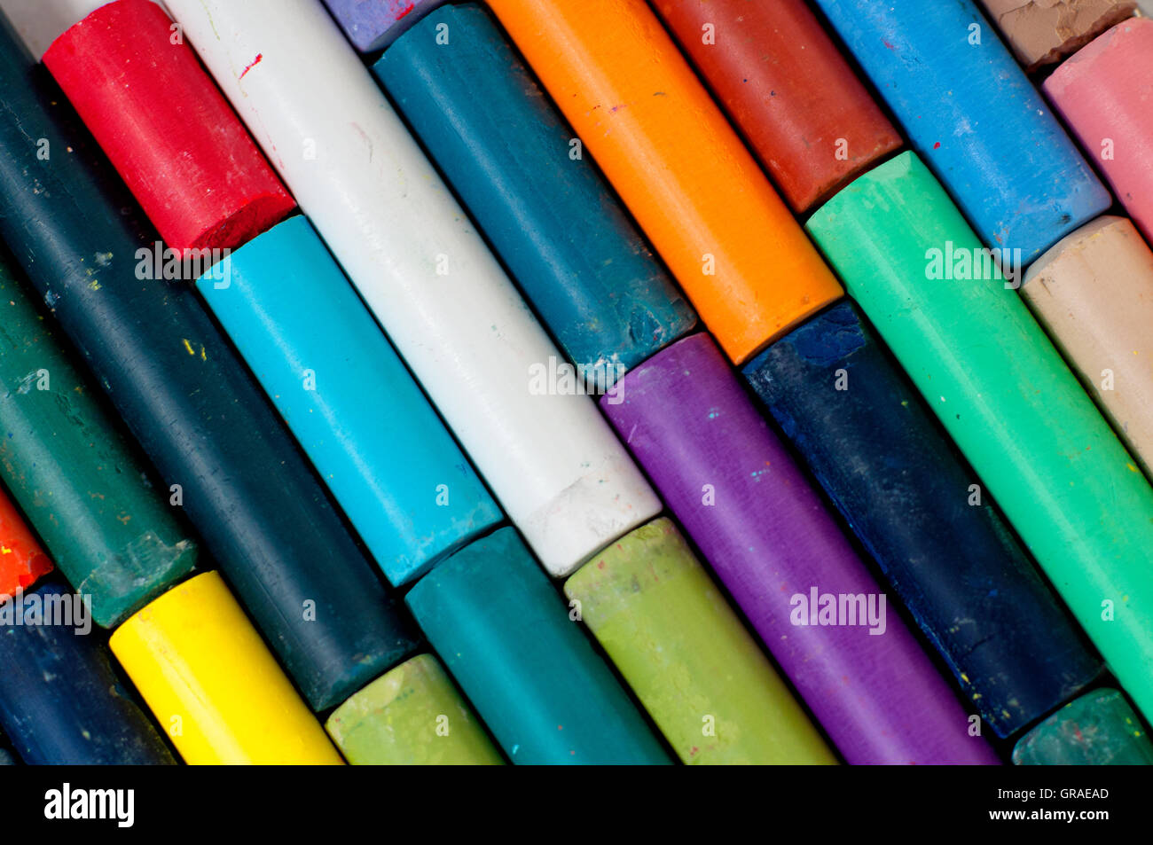 Colored pastel chalks Stock Photo - Alamy