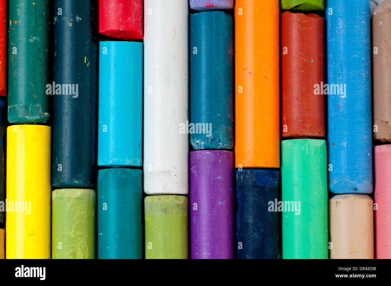 Colored pastel chalks Stock Photo - Alamy