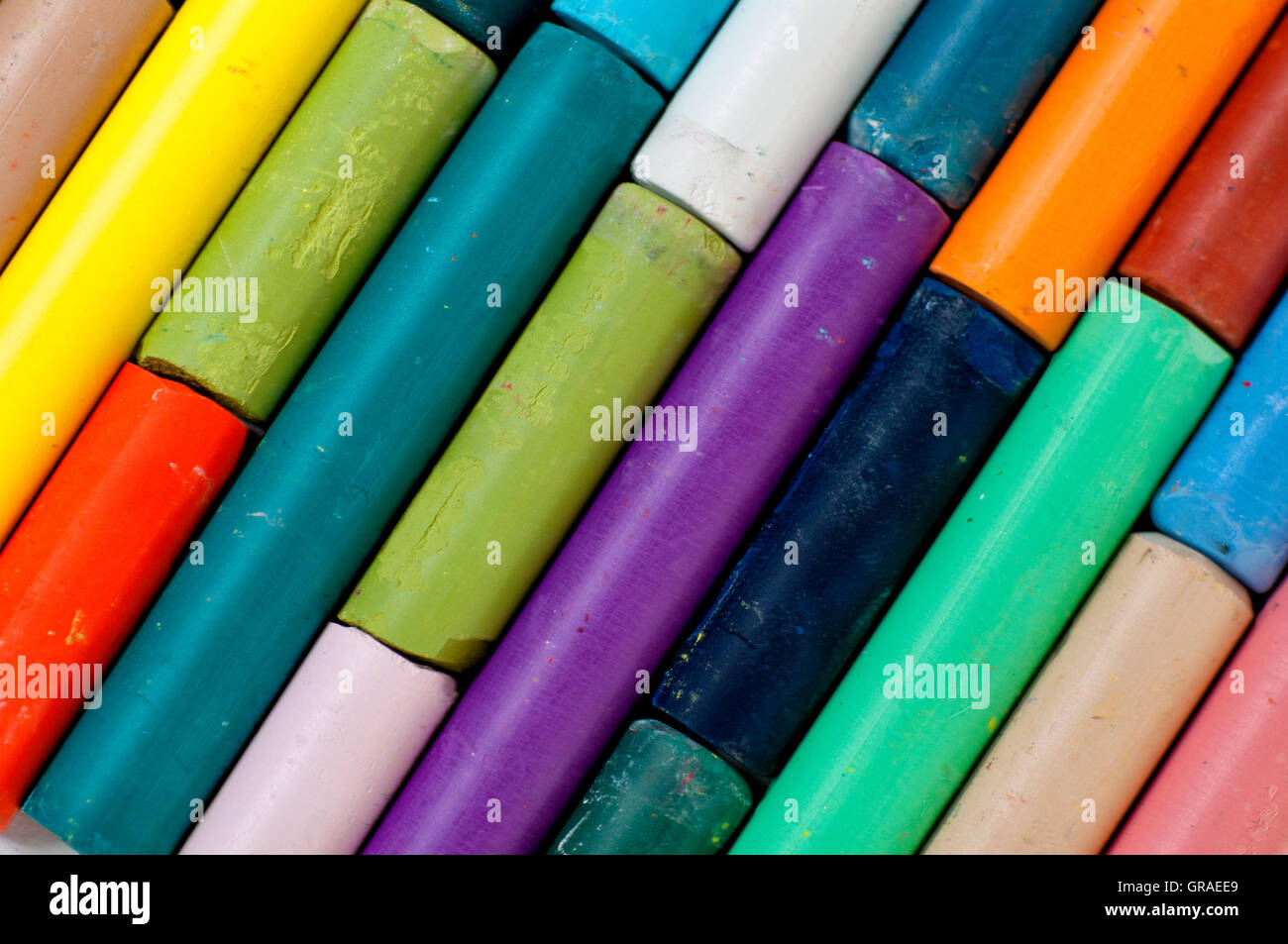 Colored pastel chalks Stock Photo - Alamy