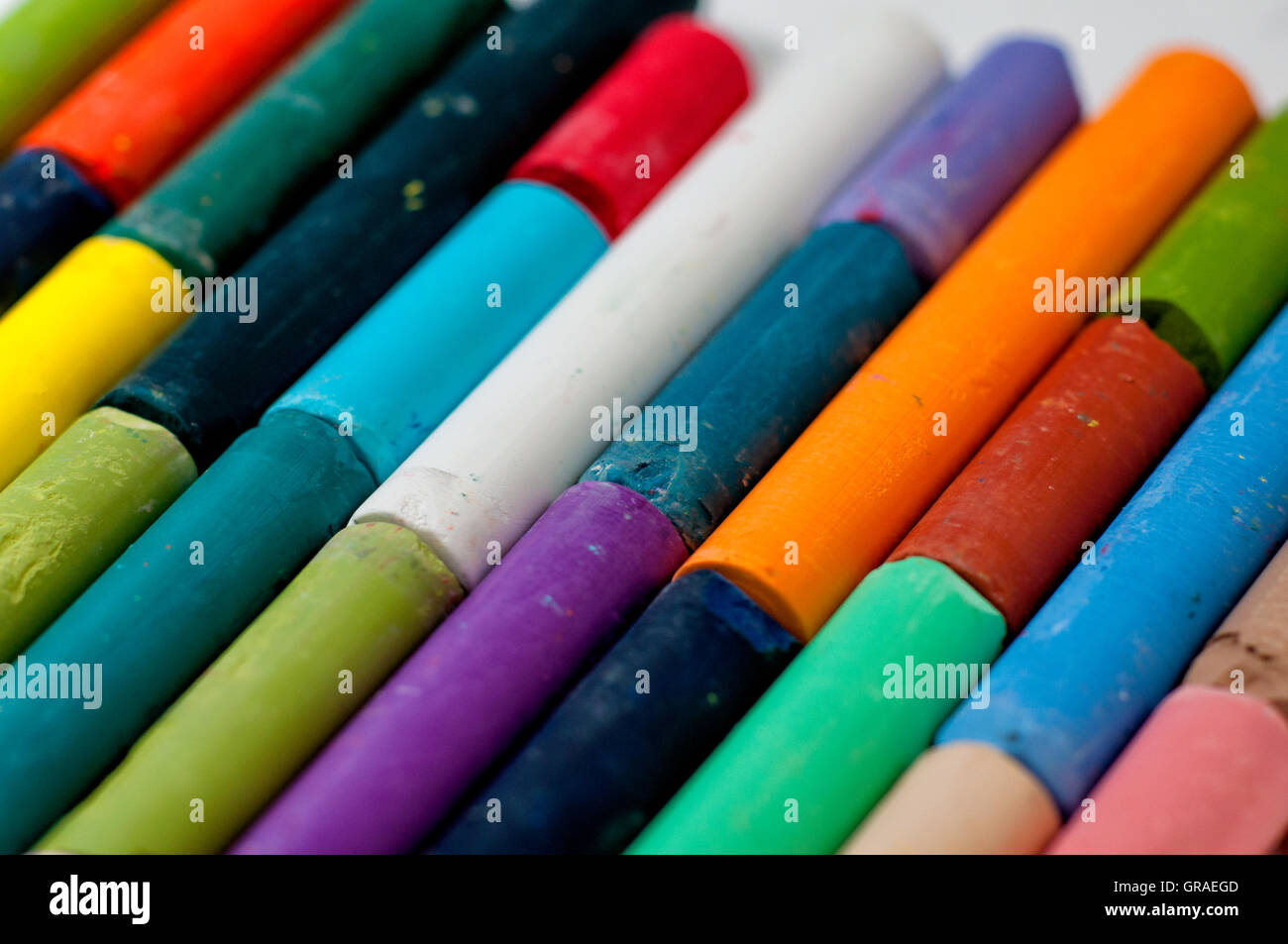 Colored pastel chalks Stock Photo - Alamy