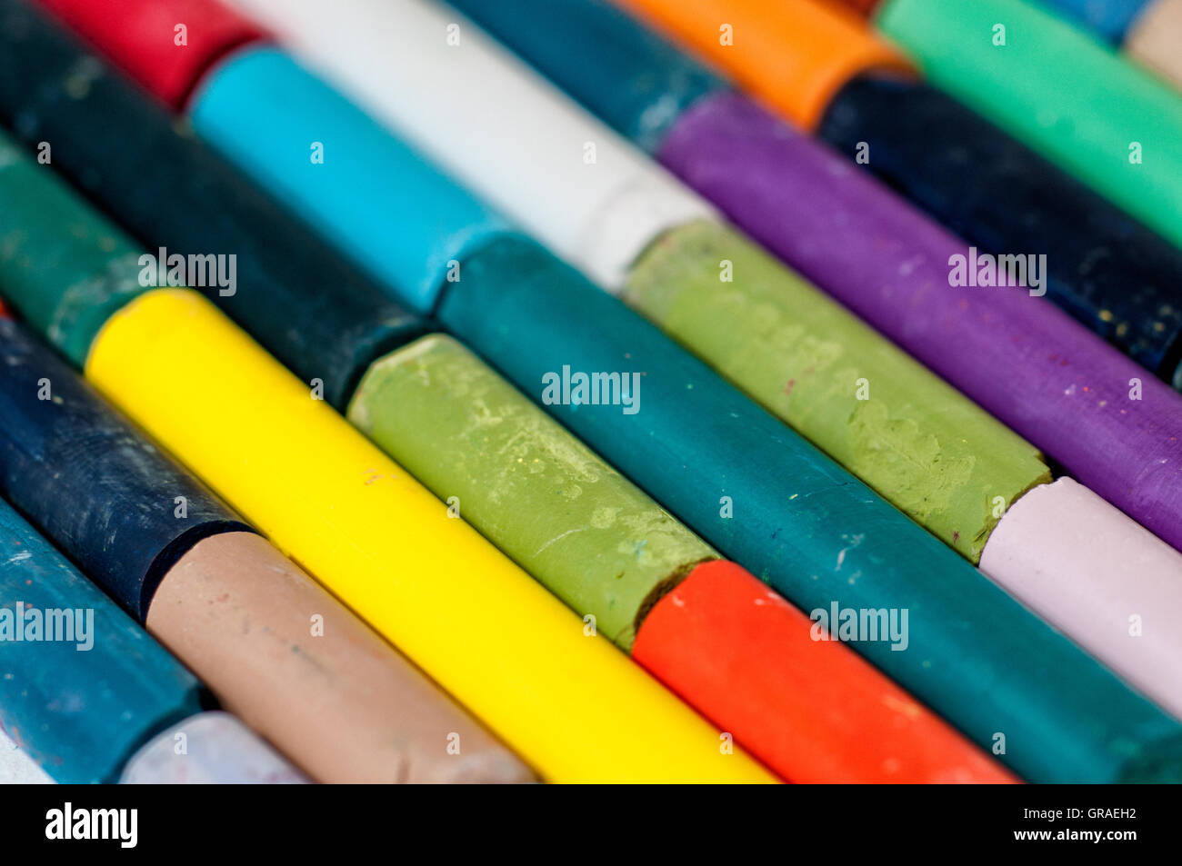 Colored pastel chalks Stock Photo - Alamy