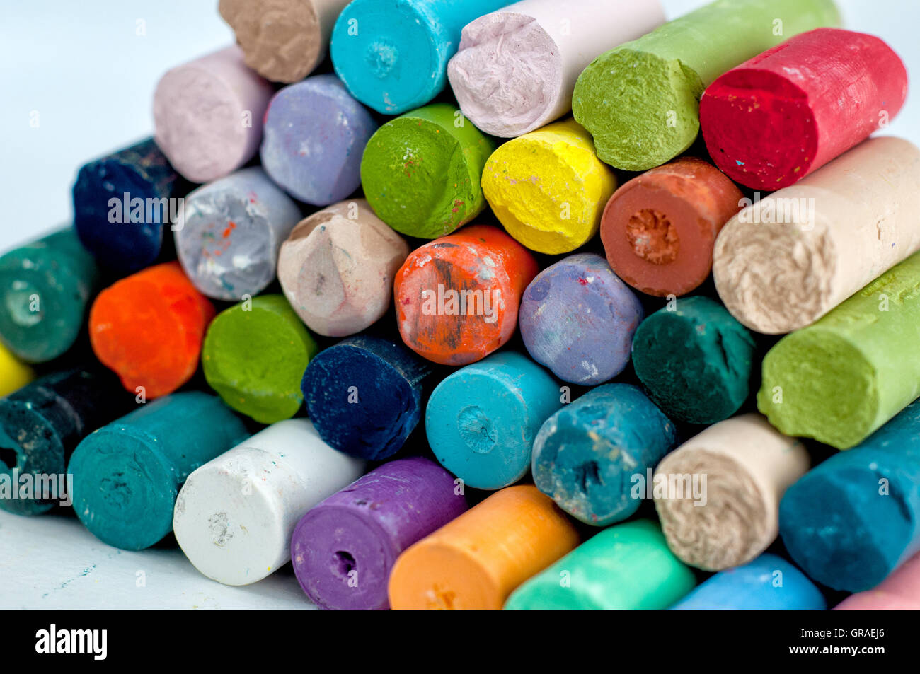 Colored pastel chalks Stock Photo - Alamy