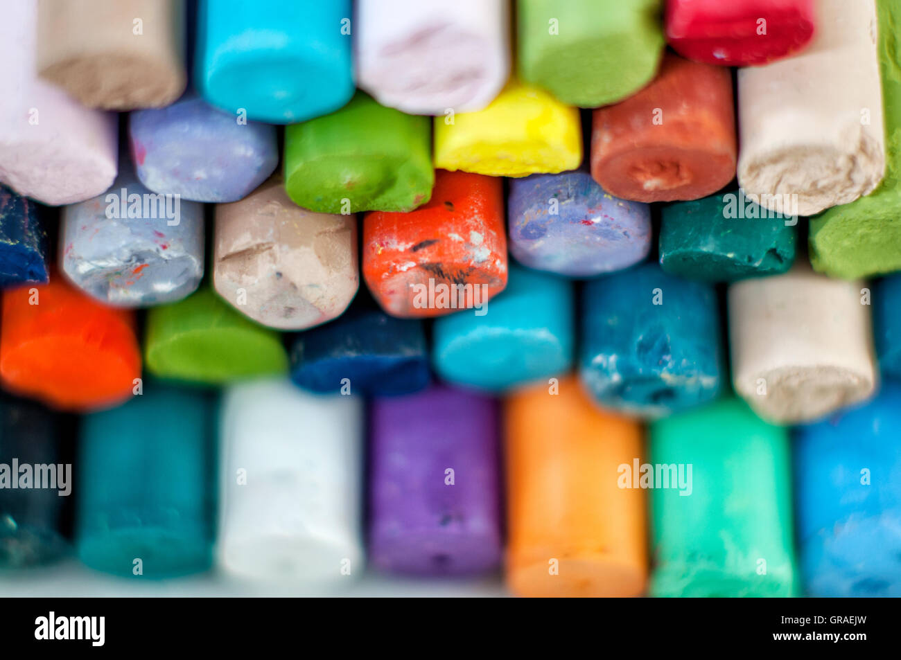 Colored pastel chalks Stock Photo - Alamy