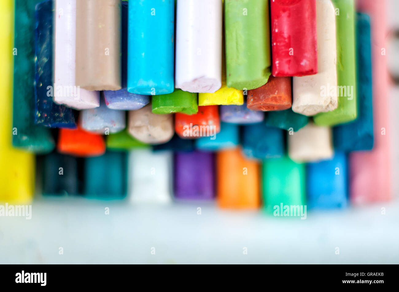 Colored pastel chalks Stock Photo - Alamy