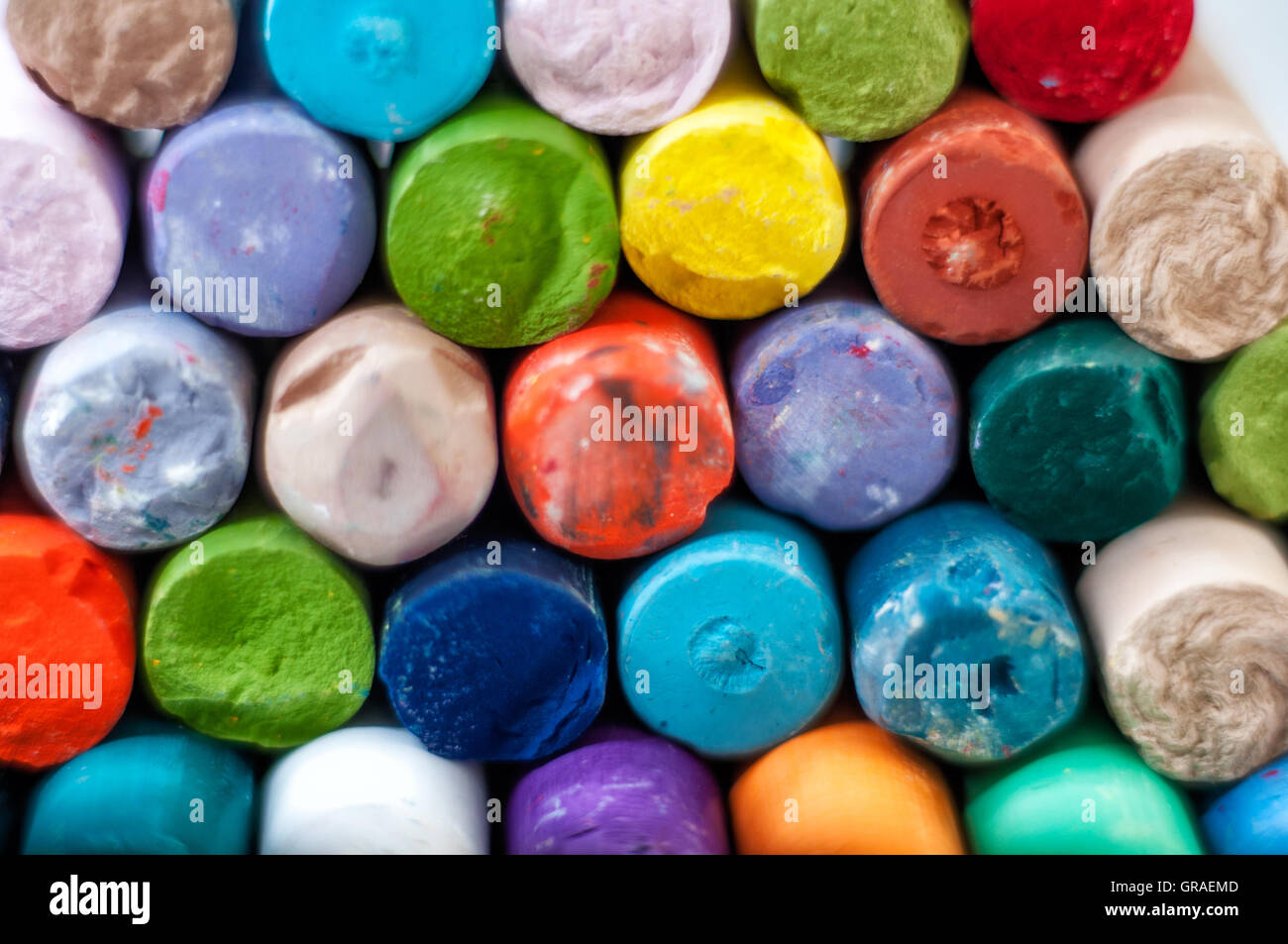 Colored pastel chalks Stock Photo - Alamy