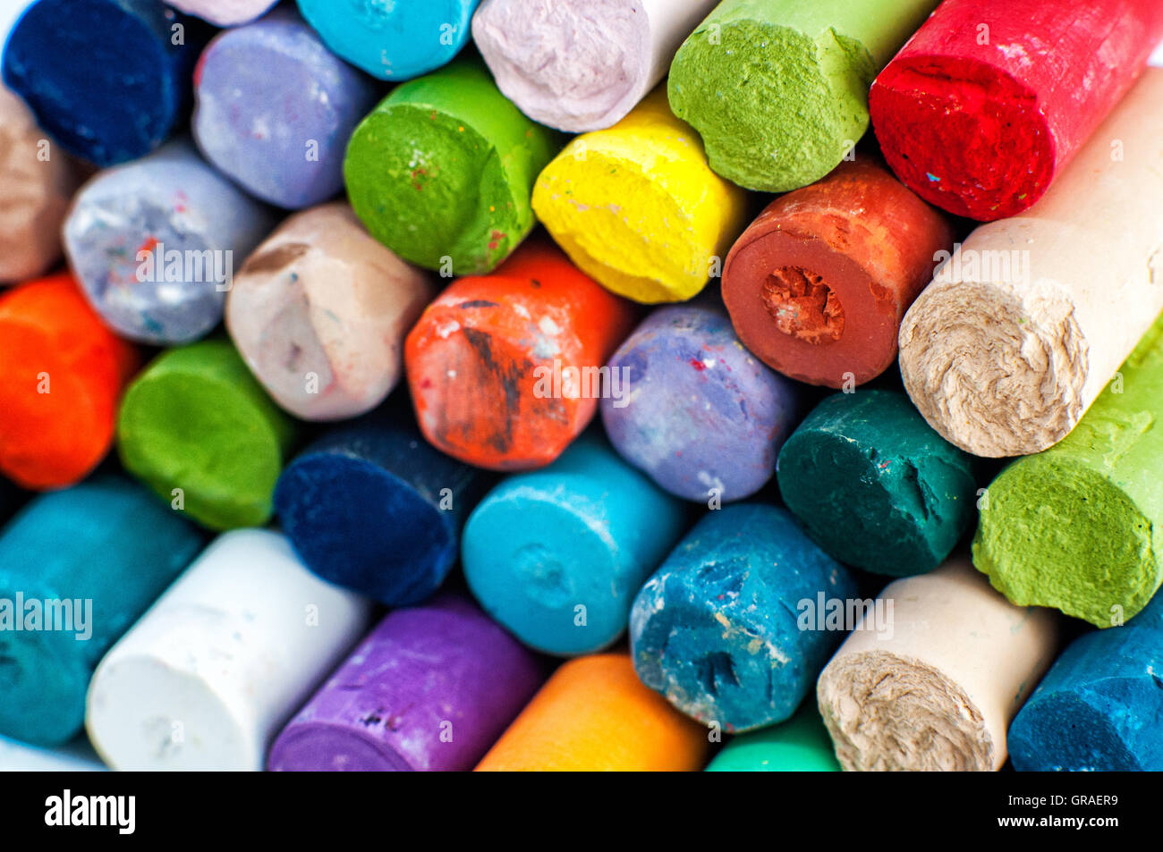 Colored pastel chalks Stock Photo - Alamy