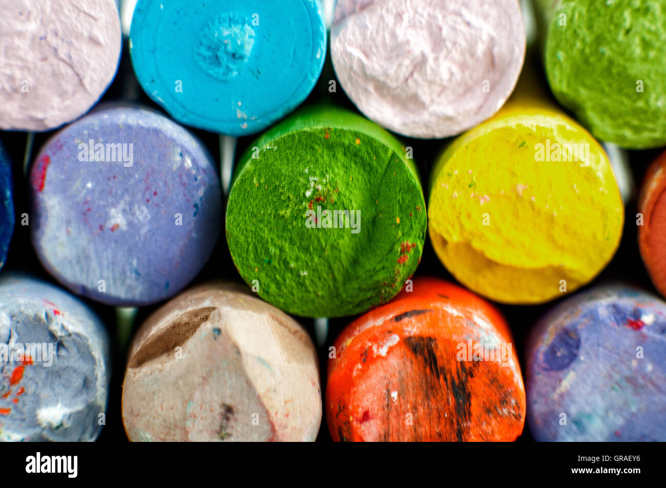 Colored pastel chalks Stock Photo - Alamy