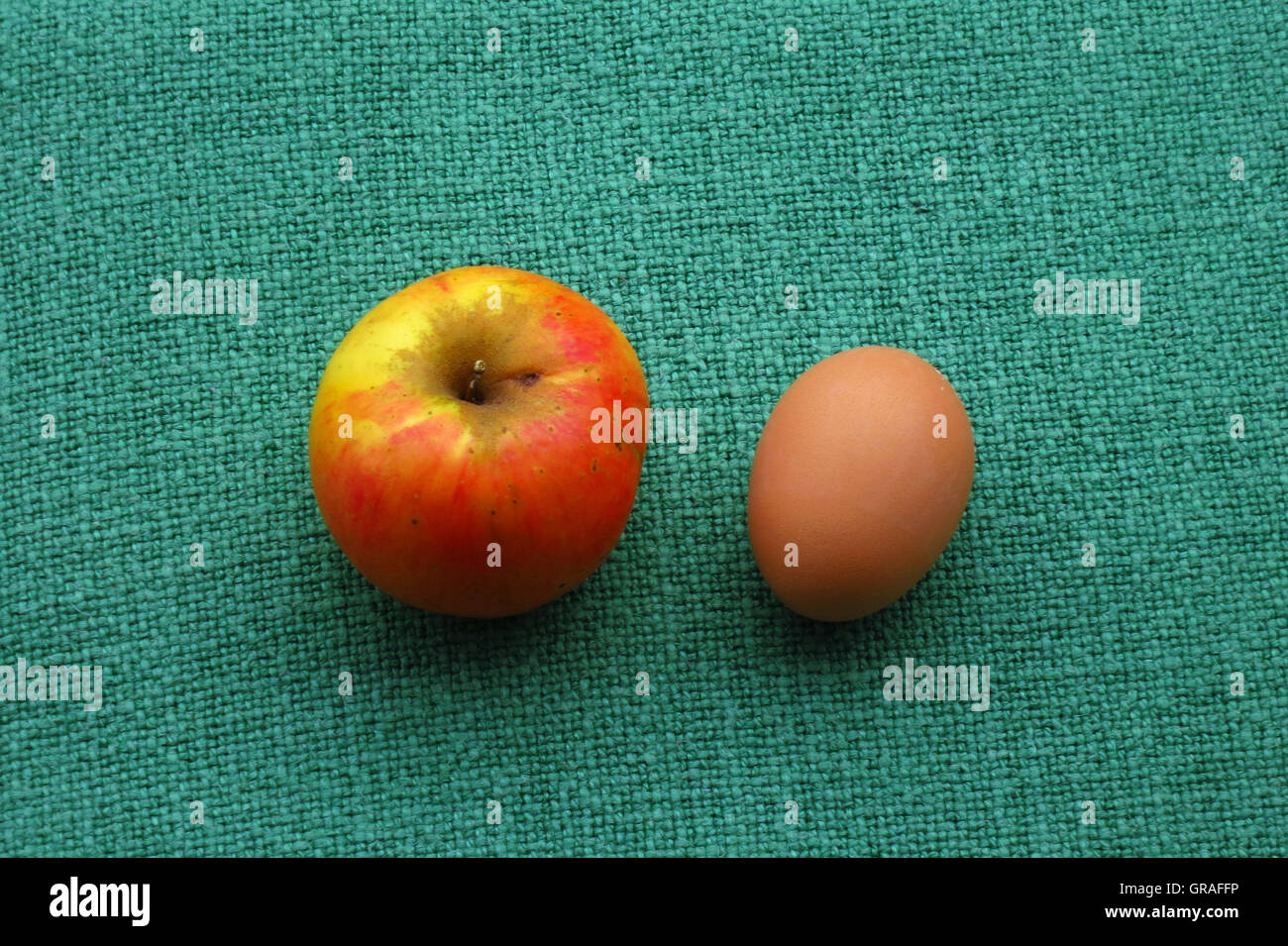 Apple And Egg Stock Photo - Alamy