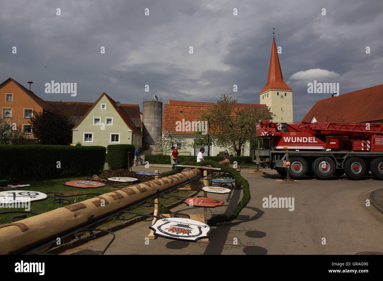 German maypole hi-res stock photography and images - Alamy