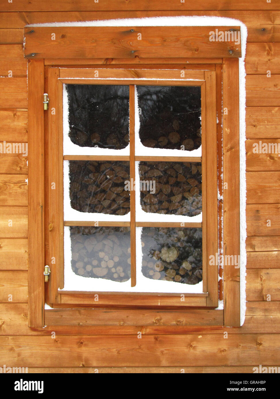 Window In Winter Stock Photo - Alamy