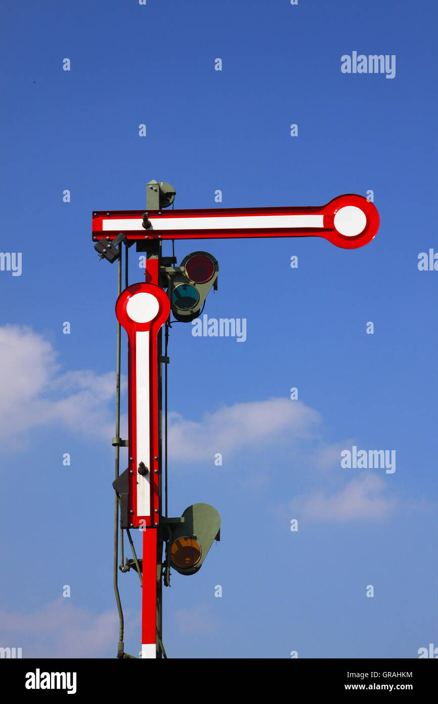 German railway signal hi-res stock photography and images - Alamy