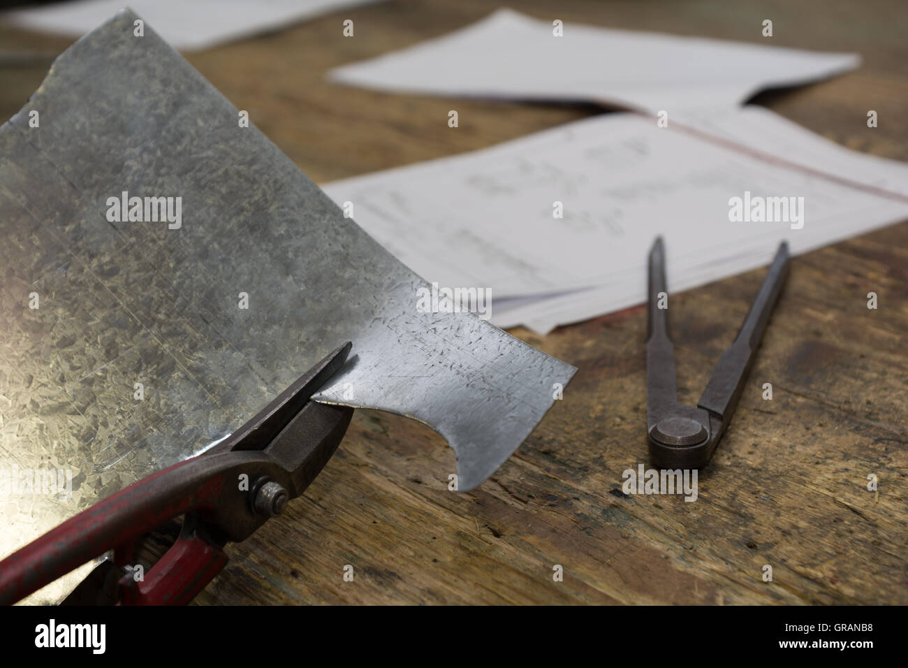 With Shear Cut, Background Compasses Stock Photo - Alamy