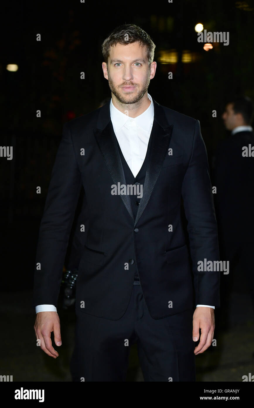 Calvin Harris arriving at the GQ Men of the Year Awards 2016 held at ...