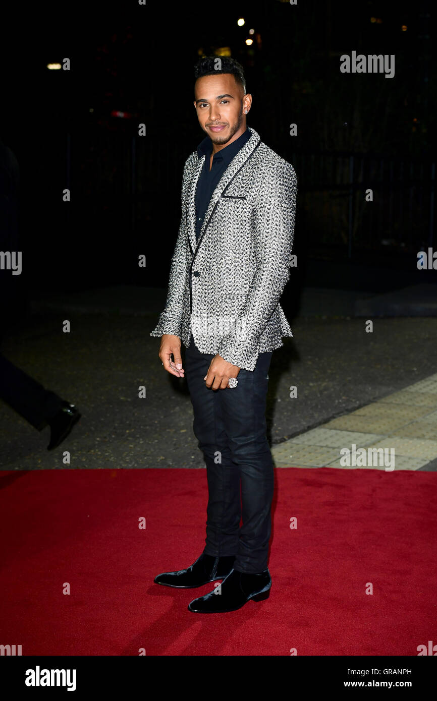 Lewis Hamilton arriving at the GQ Men of the Year Awards 2016 held at ...