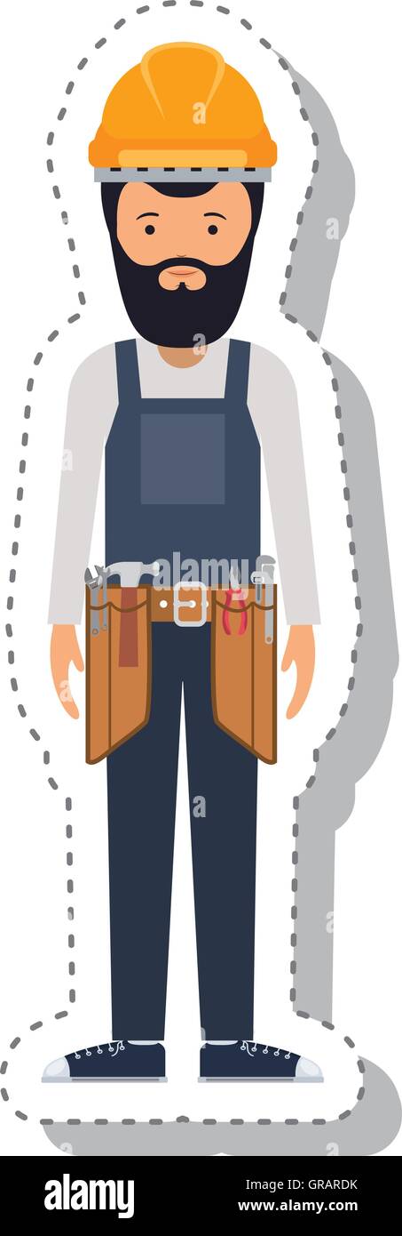 man cartoon with uniform design Stock Vector Image & Art - Alamy