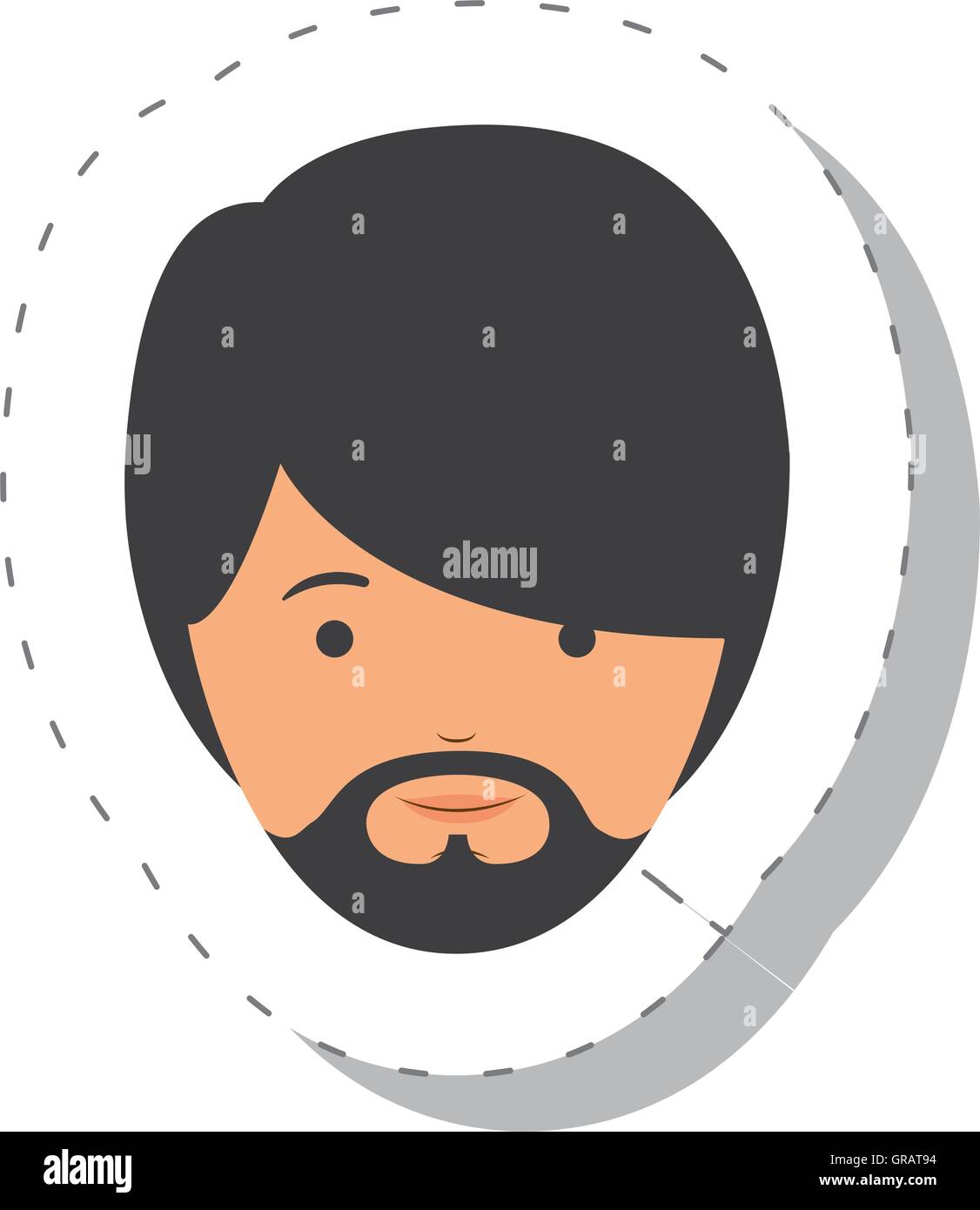 man male head mustache avatar design Stock Vector Image & Art - Alamy