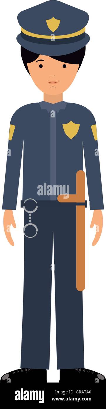man cartoon with uniform design Stock Vector Image & Art - Alamy