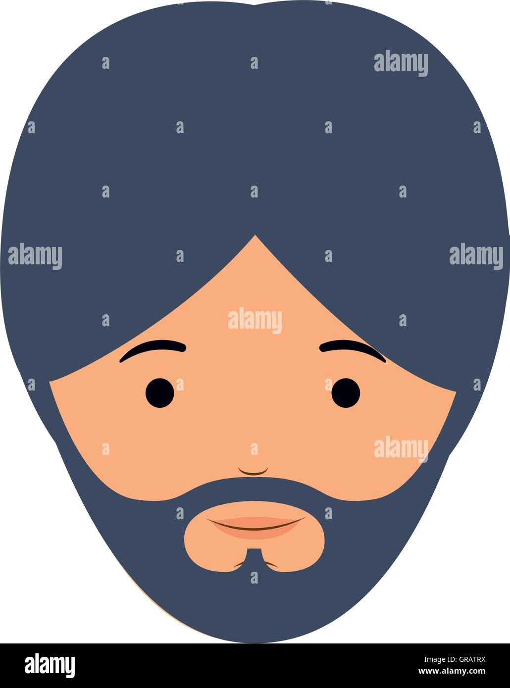 man male head mustache avatar design Stock Vector Image & Art - Alamy